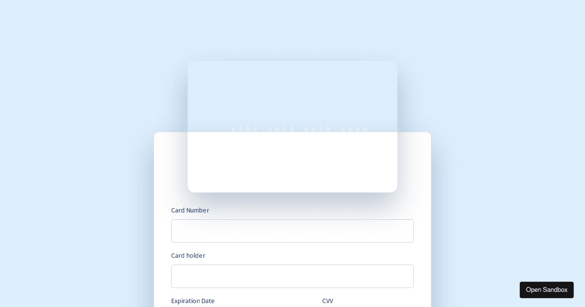 card-detail-form - Codesandbox