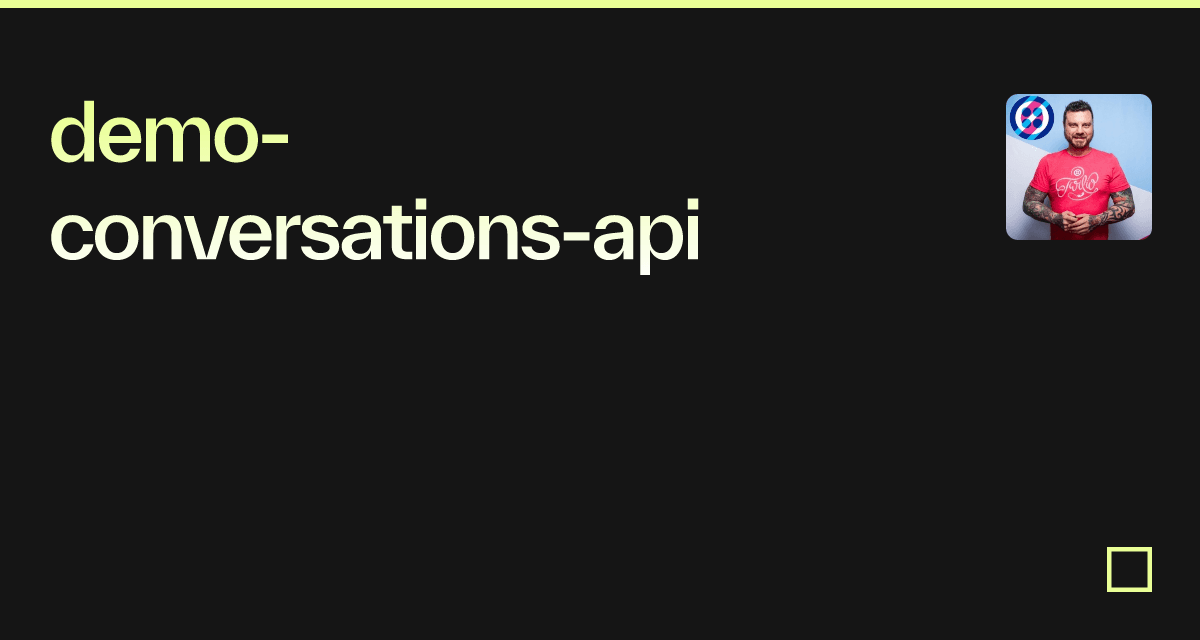 demo-conversations-api - Codesandbox