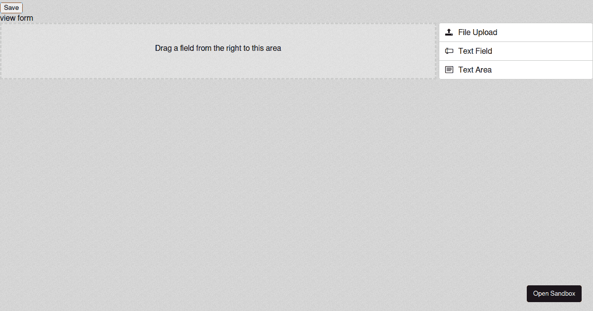 formBuilder: React - Codesandbox