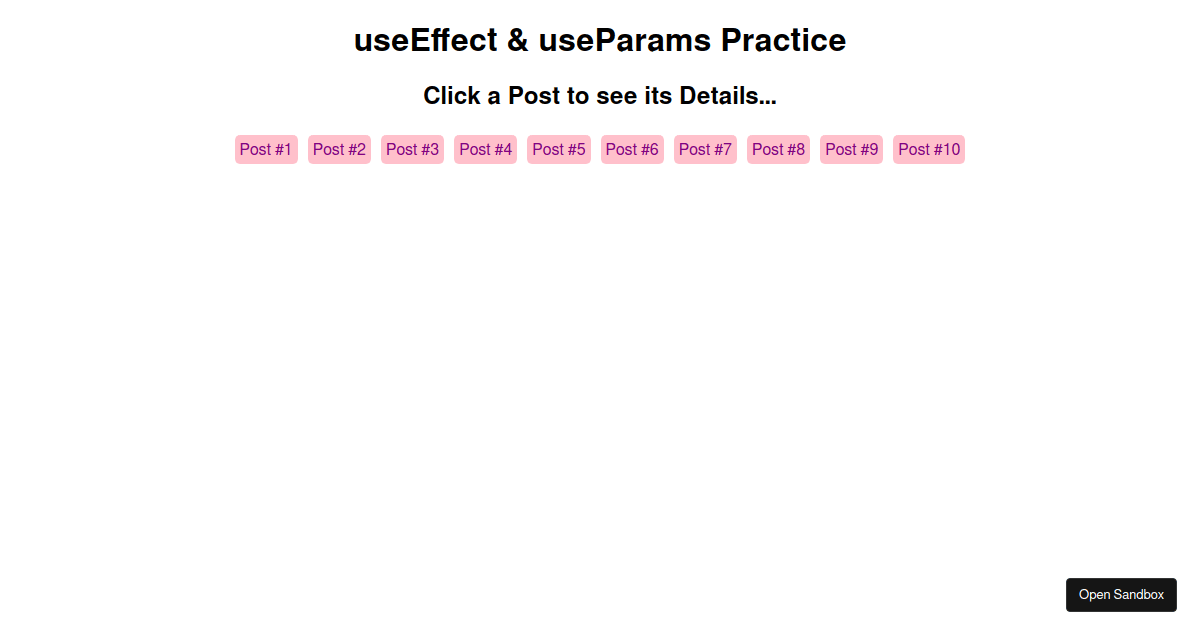 review-useeffect-and-useparams - Codesandbox