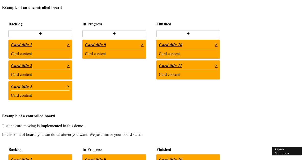 react-kanban-demoPOLARIS (forked) - Codesandbox