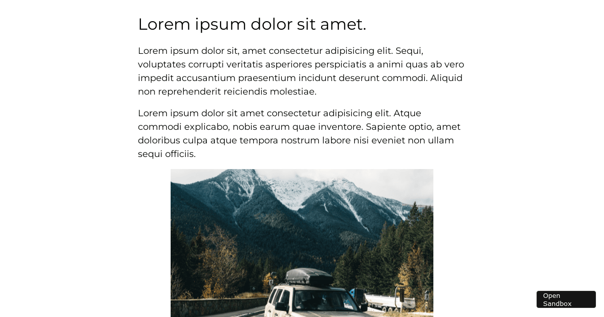 [Image] Center Images - Codesandbox