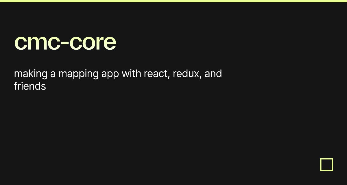 cmc-core - Codesandbox
