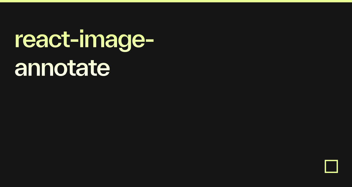 React Image Annotate Codesandbox