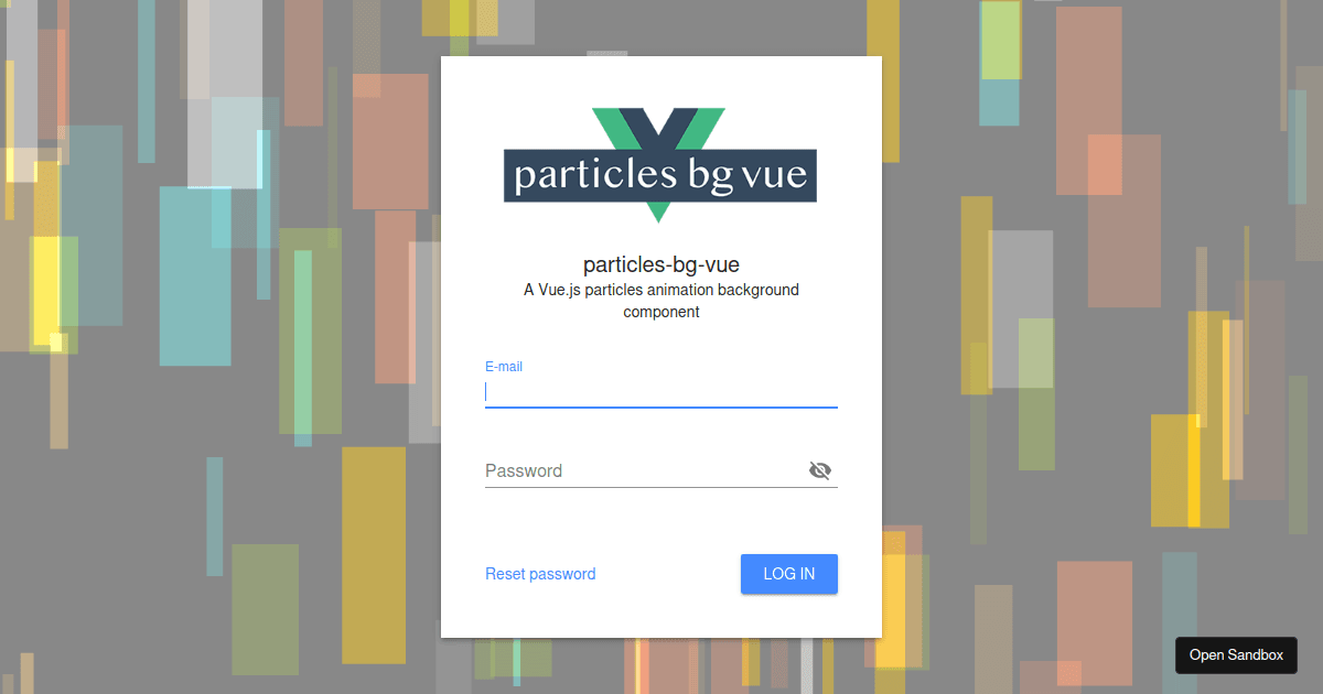 particles-bg-vue (forked) - Codesandbox
