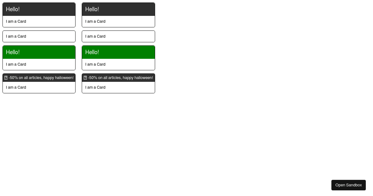 cards-styled-components - Codesandbox