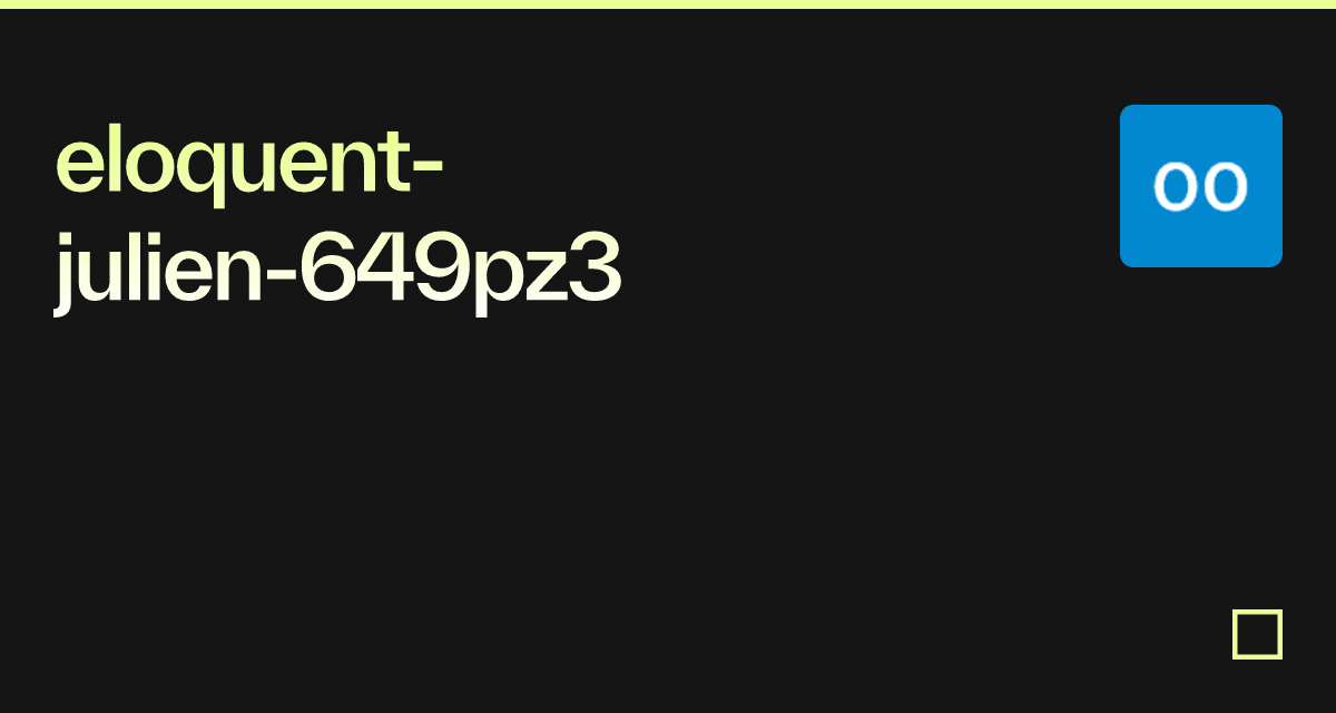 eloquent-julien-649pz3 - Codesandbox