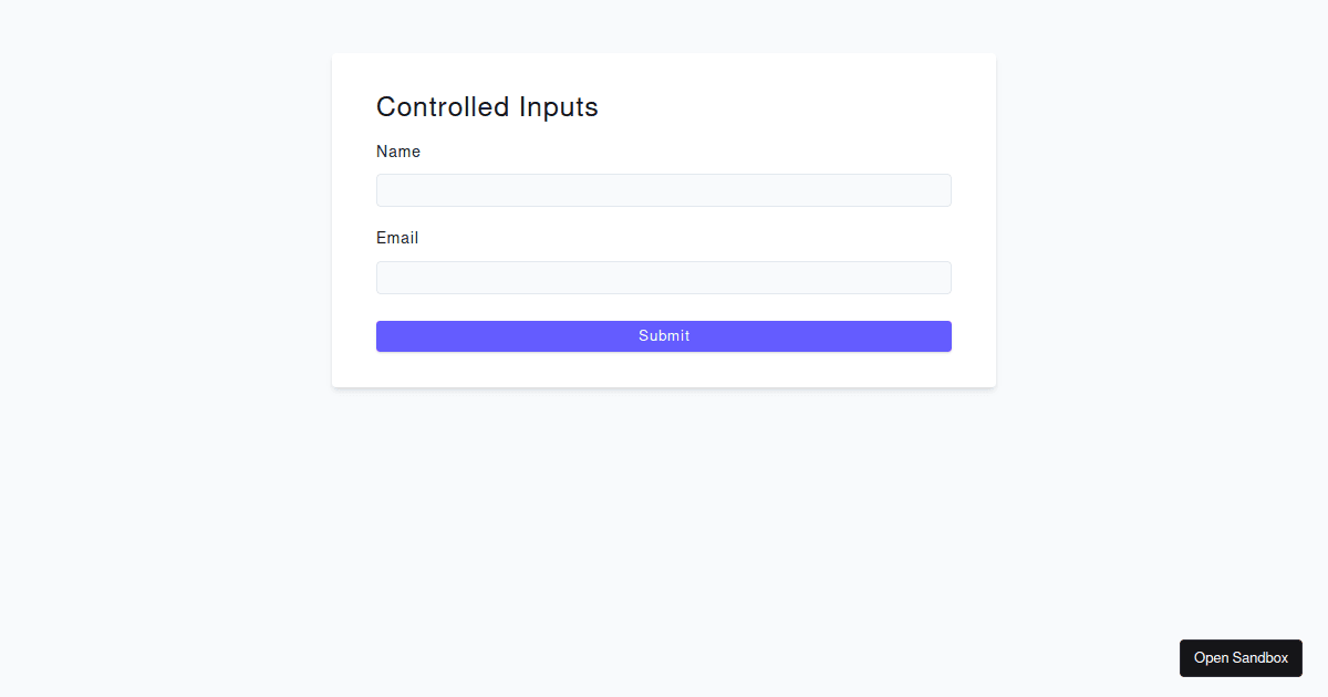 controlled-inputs - Codesandbox