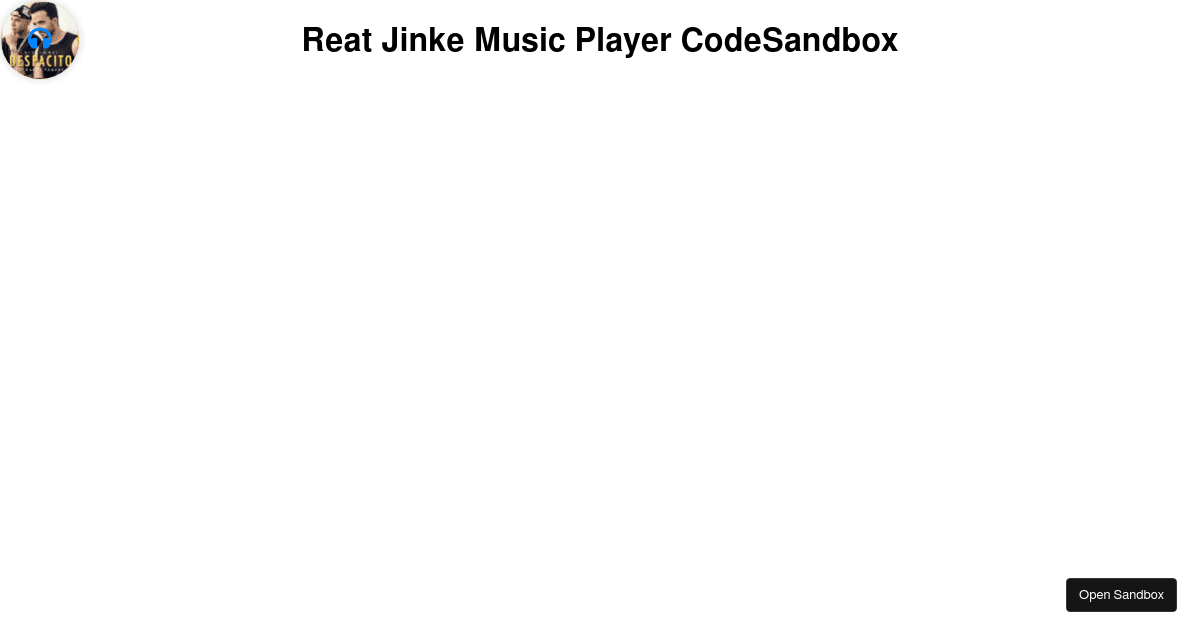 react-jinke-music-player-template - Codesandbox