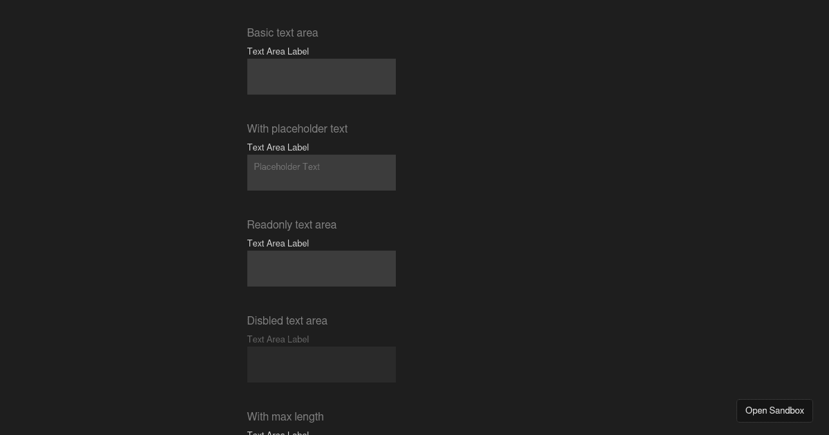text-area-sample - Codesandbox