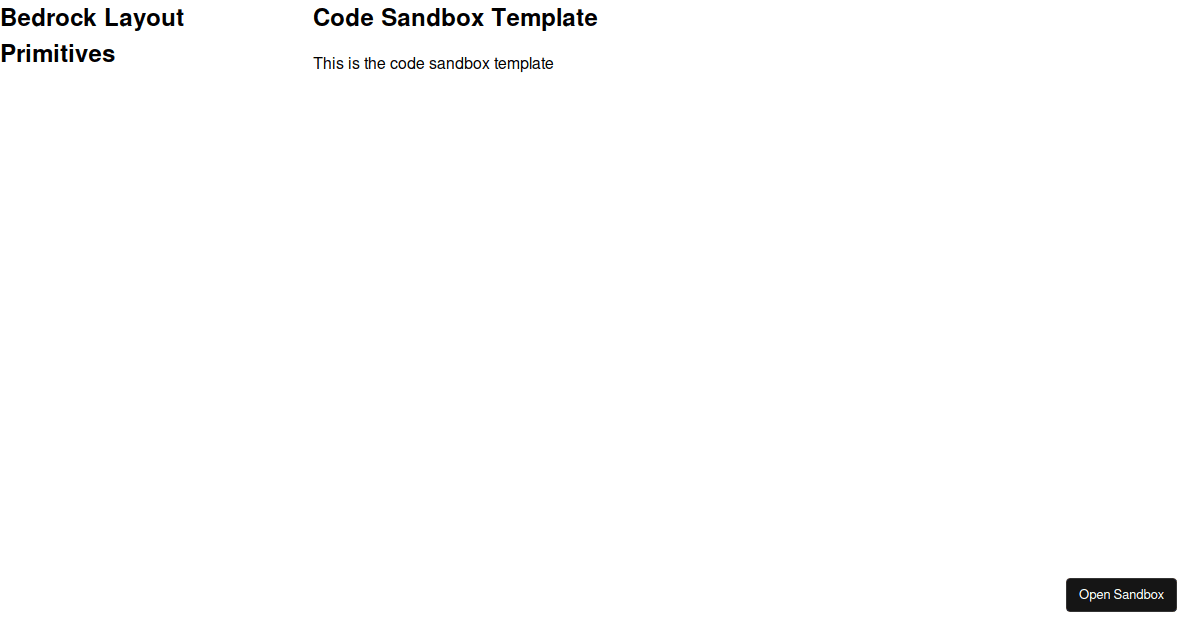 Bedrock Layout TS Template - Codesandbox