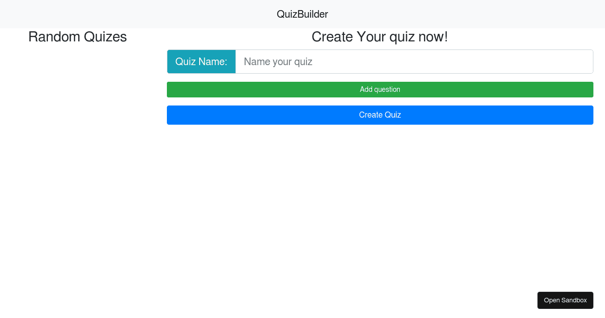 quiz_builder - Codesandbox