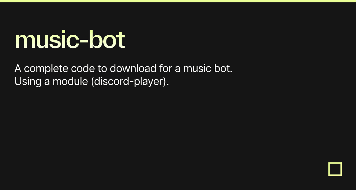 music-bot - Codesandbox