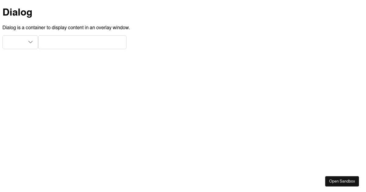 PrimeReact (forked) - Codesandbox