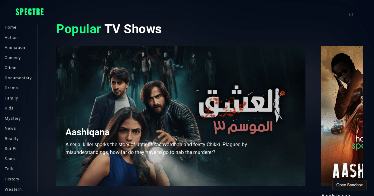 spectre-css-react-tv - Codesandbox