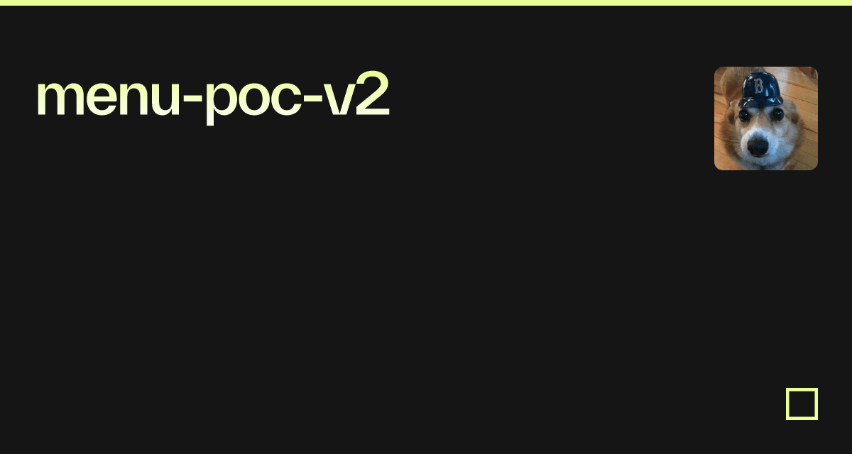 menu-poc-v2 - Codesandbox
