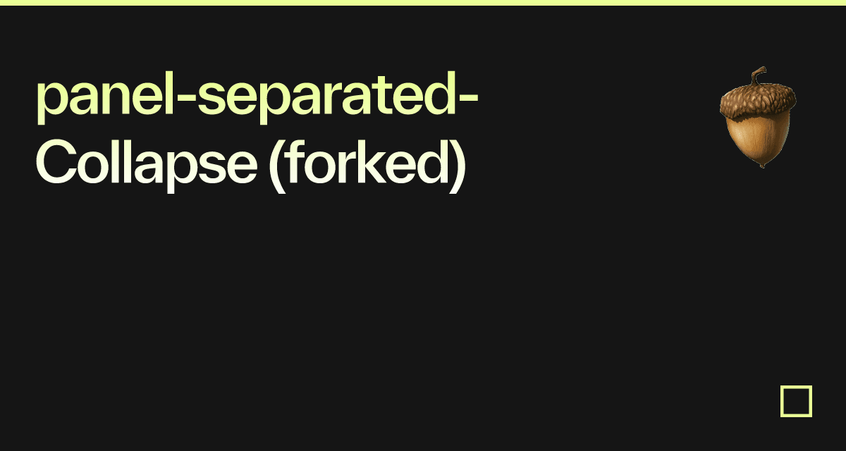 panel-separated-Collapse (forked) - Codesandbox
