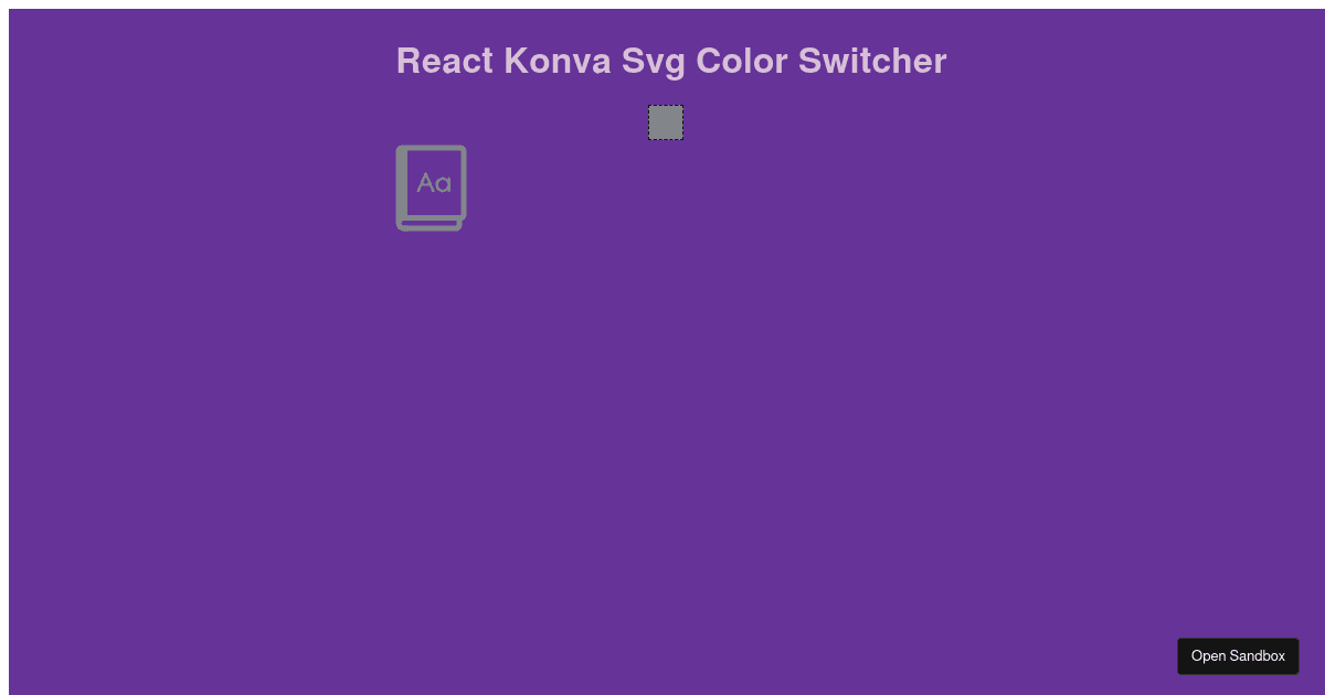 react-konva change multiple svg color (forked) - Codesandbox