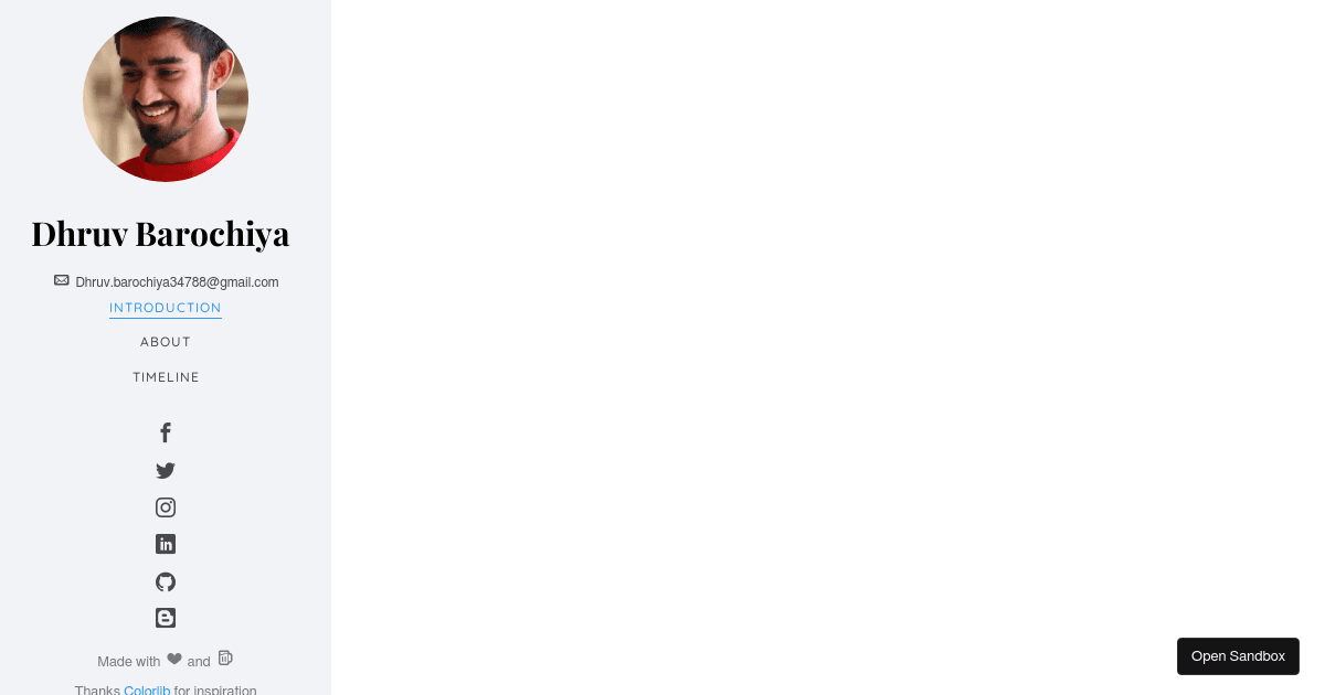 portfolio-app - Codesandbox
