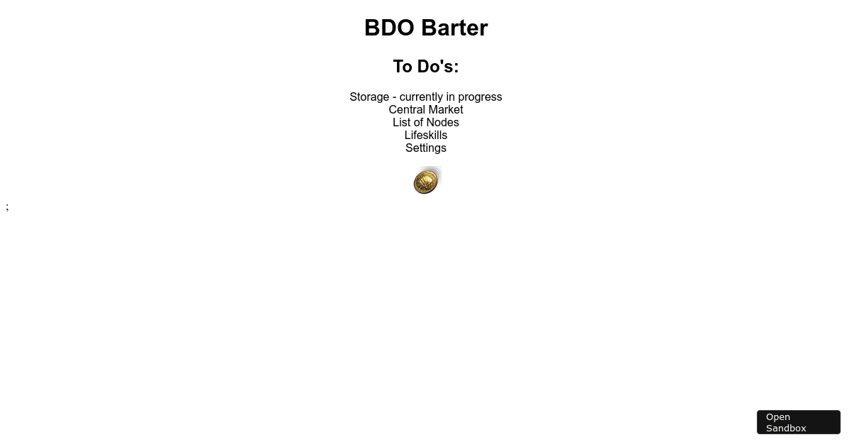 bdo-barter - Codesandbox