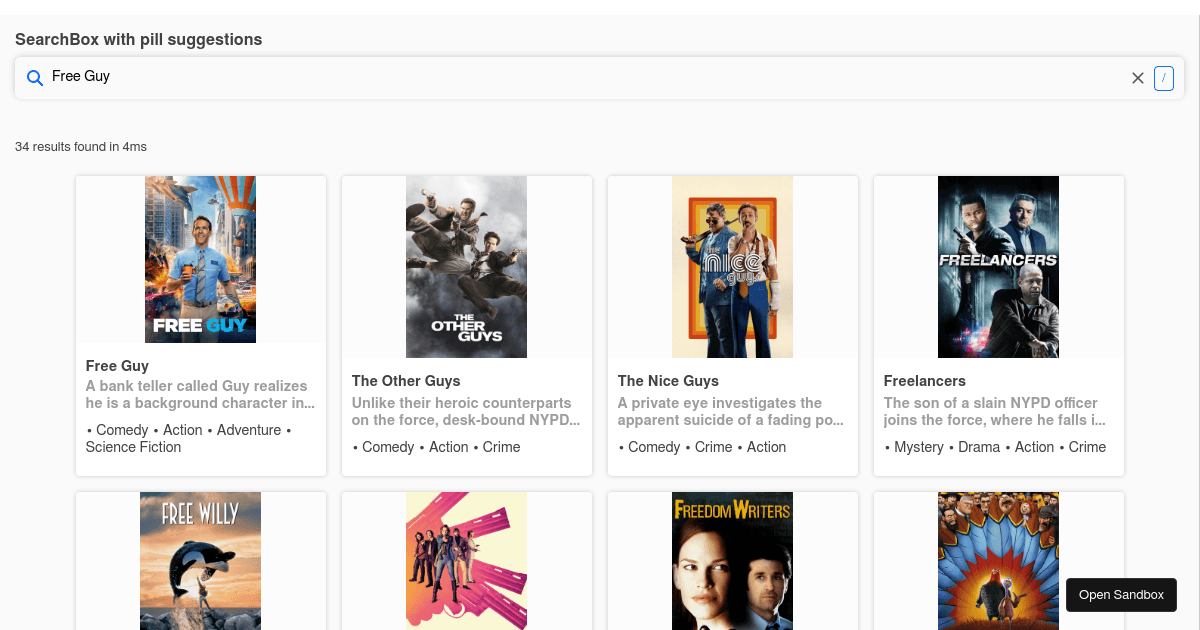 searchbox-pill-based-suggestions - Codesandbox