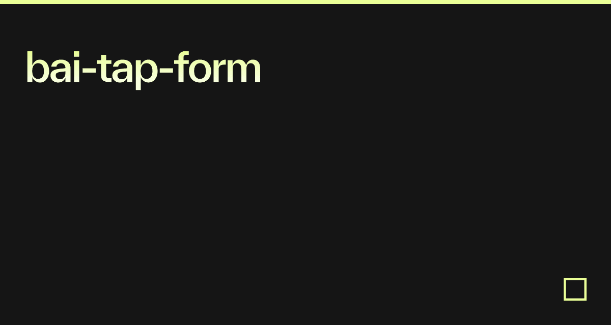 bai-tap-form - Codesandbox