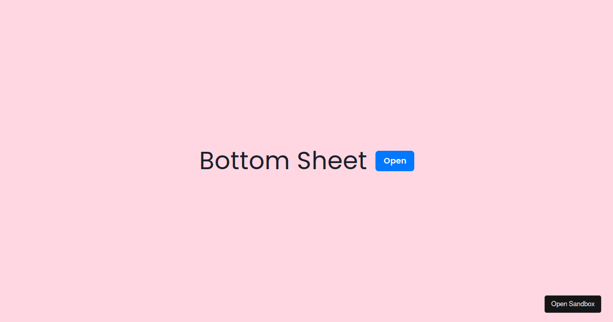 codesandbox-bottom-sheet - Codesandbox