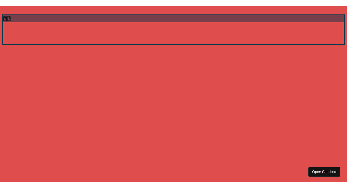 Example Codesandbox