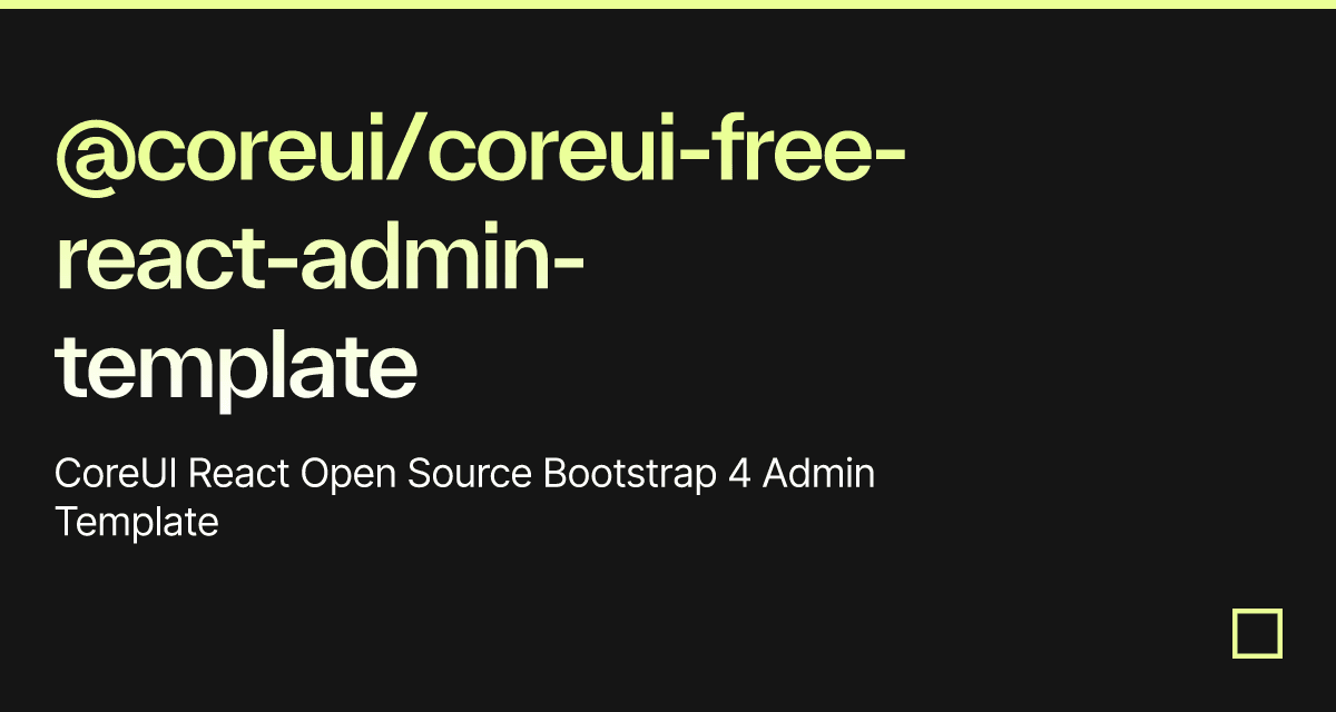 @coreui/coreui-free-react-admin-template - Codesandbox