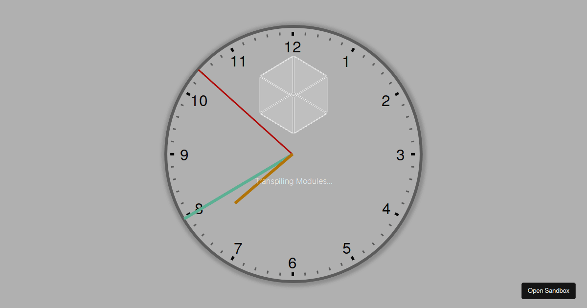 clock - Codesandbox
