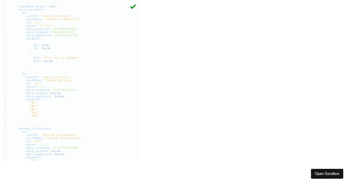 Create React App Project Codesandbox