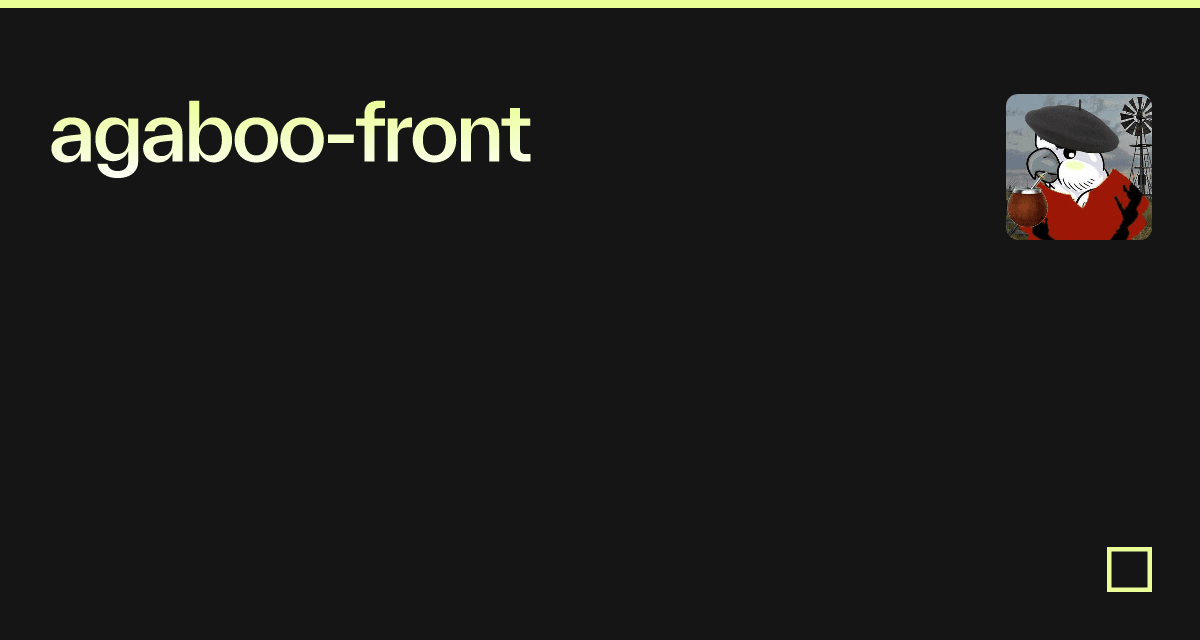 agaboo-front - Codesandbox