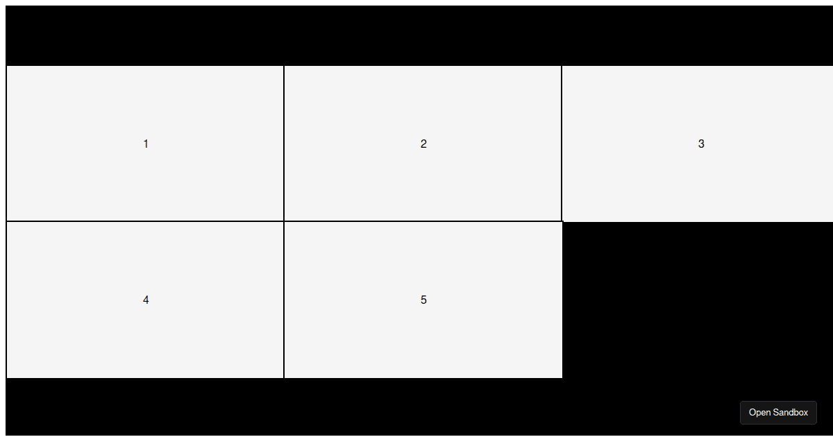 grid 16/9 ratio (forked) - Codesandbox