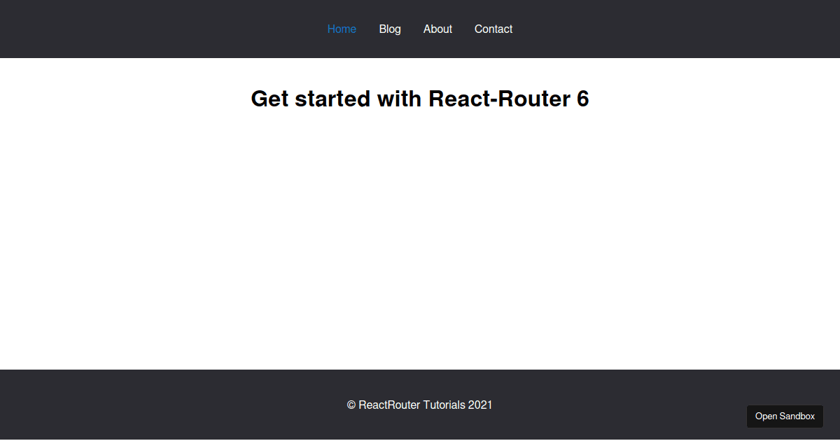 react-router6 - Codesandbox
