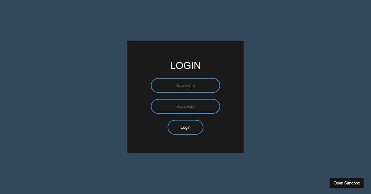 Login Basic Css Html Codesandbox