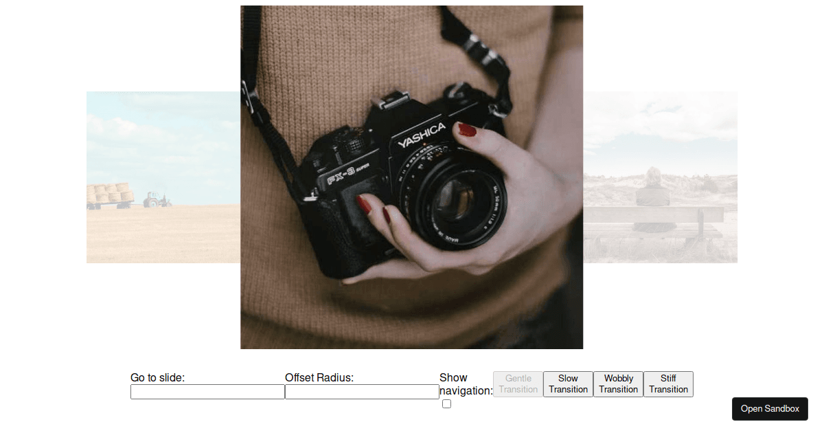React Spring 3d Carousel Basic Example Forked Codesandbox