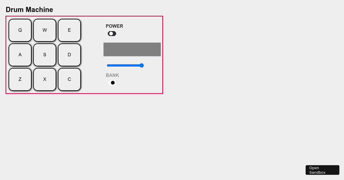 Drum Machine (forked) - Codesandbox