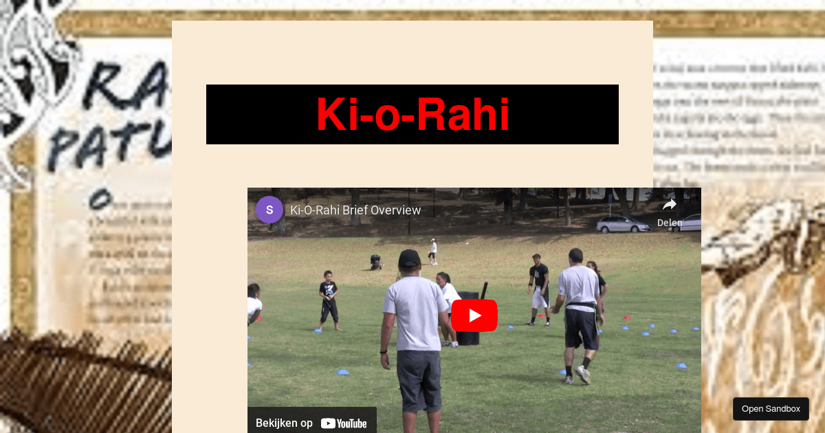 Ki-o-rahi - Codesandbox