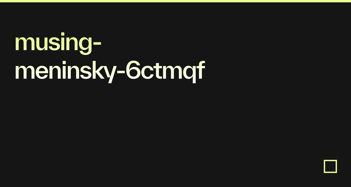 musing-meninsky-6ctmqf - Codesandbox