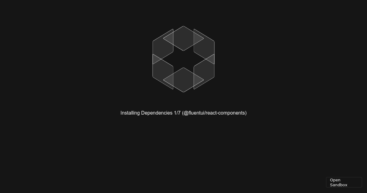 Fluentui React Components 9 Starter Codesandbox