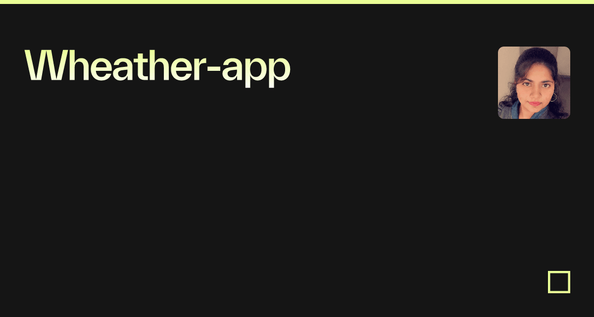 Wheather-app - Codesandbox