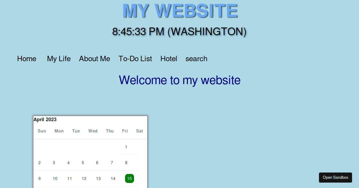 react-sample-navbar - Codesandbox