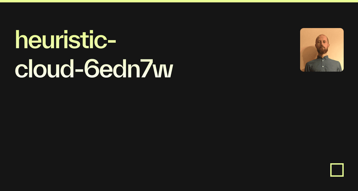 heuristic-cloud-6edn7w - Codesandbox