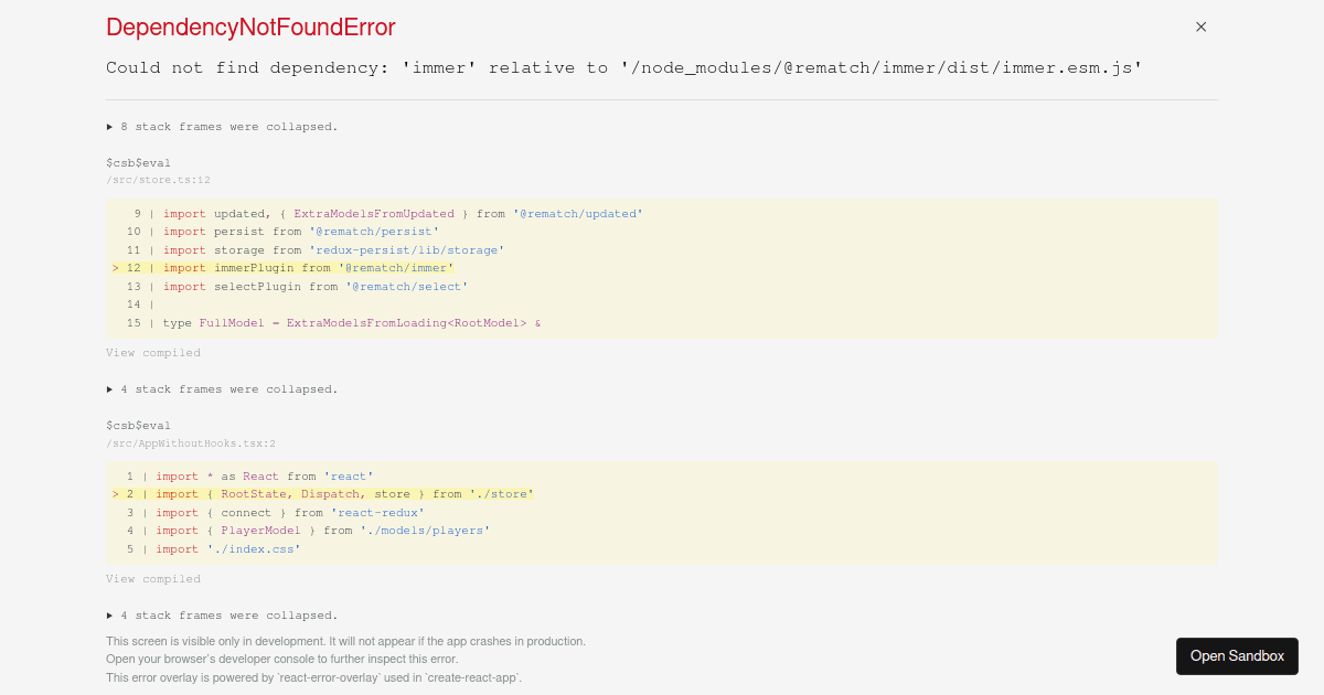 Rematch Example All Plugins React Ts Codesandbox 7036