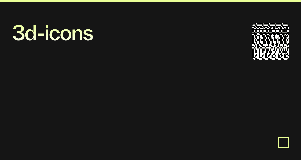3d-icons - Codesandbox