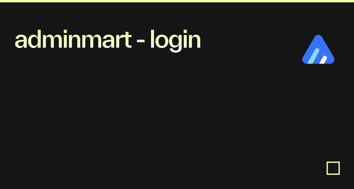adminmart - login - Codesandbox