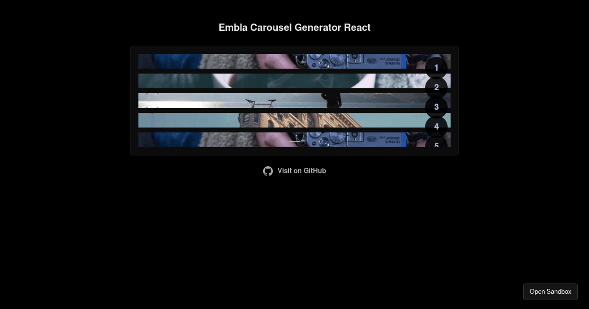 embla-carousel-generator-react - Codesandbox