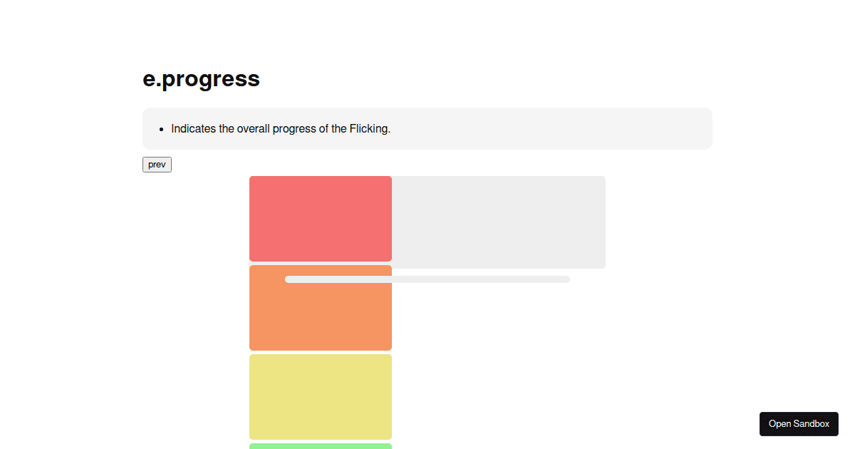 react-flicking examples - Codesandbox