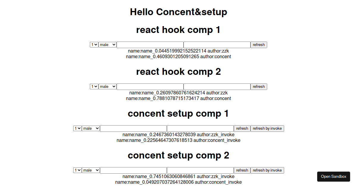show-setup-feature - Codesandbox