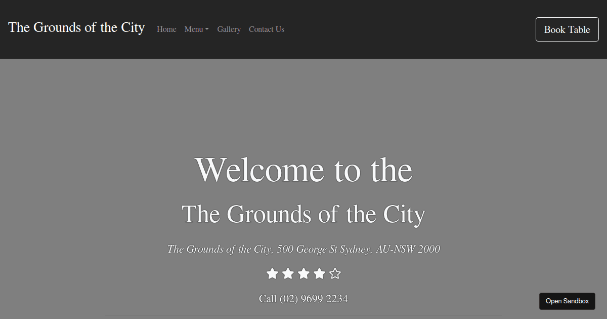 Restro WebXP Template - Codesandbox